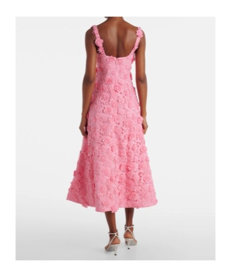 LEO Odette Floral Lace Midi Dress