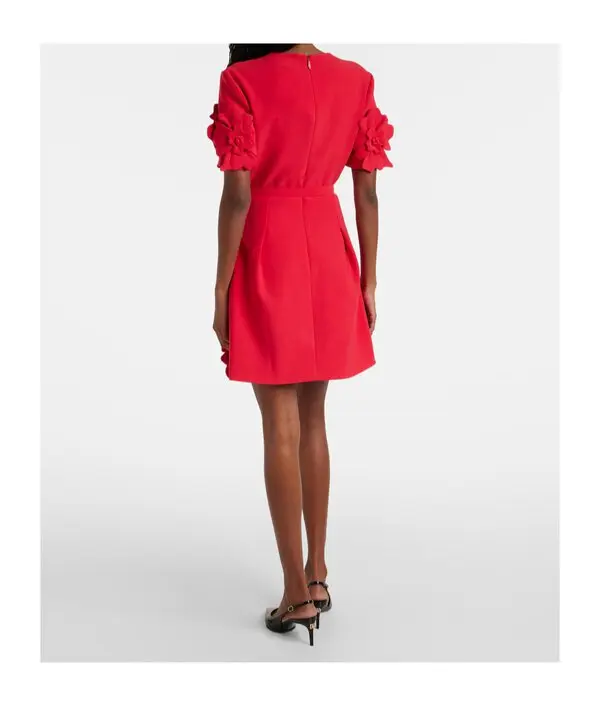 LEO Aurélie Floral-appliqué Minidress