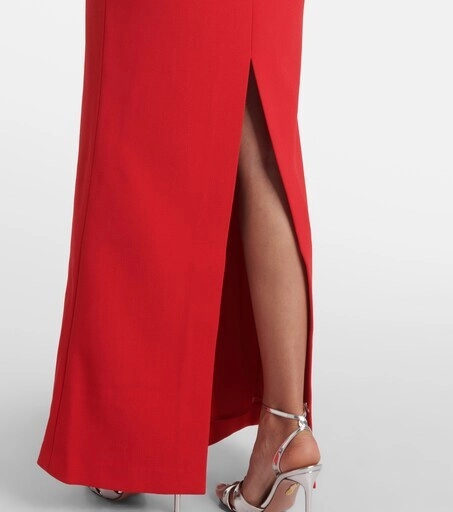 Rebecca Vallance Cameron Cape Effect Gown - Red
