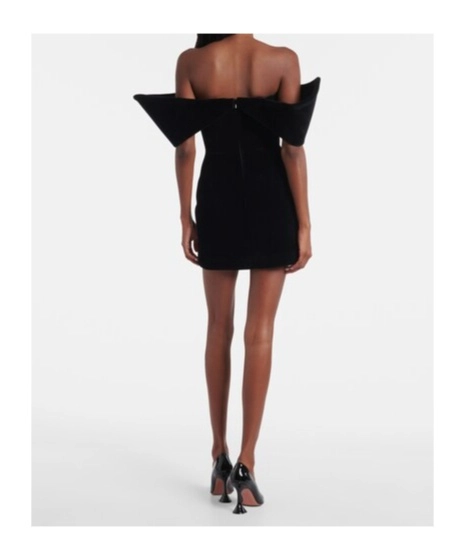 David Koma Off-shoulder Velvet Minidress