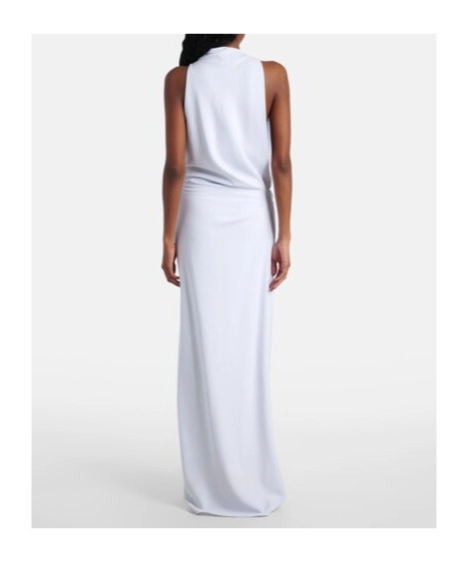 Proenza Schouler Devyn Crepe Draped Maxi Dress