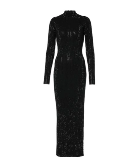 David Koma Embellished Knitted Midi Dress