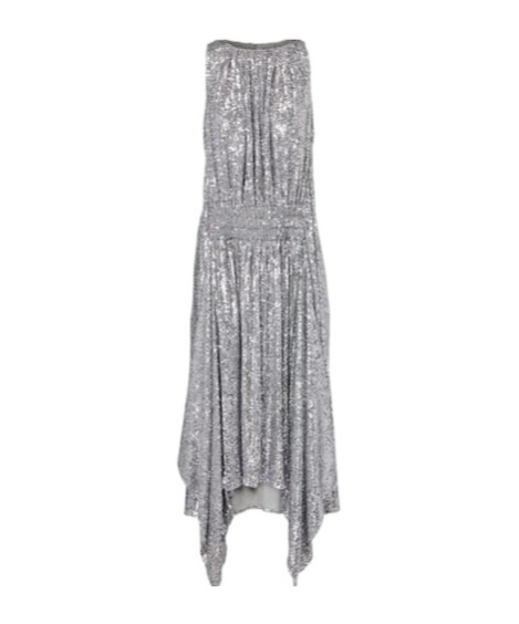 Rabanne Sequined Gathered Cocktail Dress