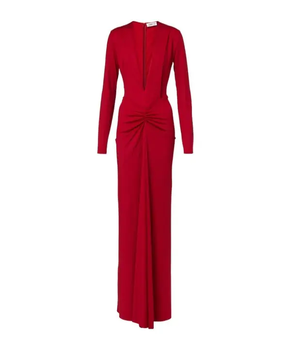 Victoria Beckham Gathered Gown - Red