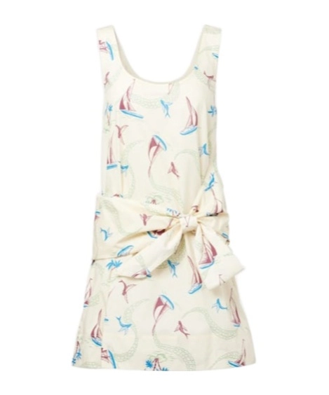 Rabanne Printed Cotton Minidress