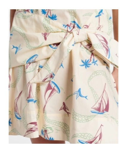Rabanne Printed Cotton Minidress