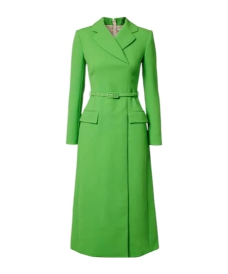 EMILIA WICKSTEAD Kalonice Wool Crêpe Midi Dress - Green