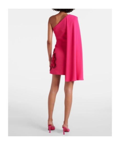 Rebecca Vallance Layana Embellished Minidress With Cape Detail