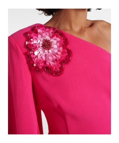 Rebecca Vallance Layana Embellished Minidress With Cape Detail
