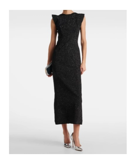 Maticevski Singular Open-back Lamé Cocktail Dress