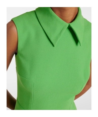 EMILIA WICKSTEAD Leontine Wool Crêpe Midi Dress
