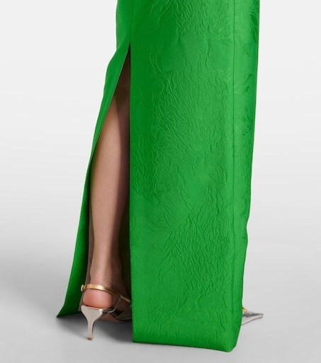 EMILIA WICKSTEAD Aislinn Jacquard Maxi Dress - Green