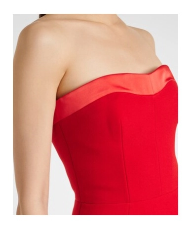 SAFIYAA LONDON Sydney Satin-trimmed Midi Dress