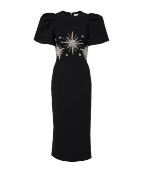 Rebecca Vallance Estella Embellished Midi Dress - Black