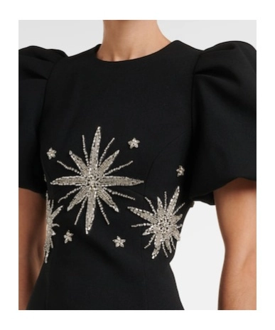 Rebecca Vallance Estella Embellished Midi Dress - Black