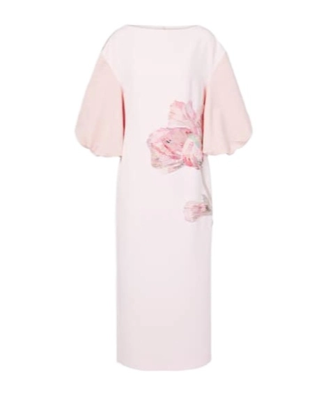 SAFIYAA LONDON Embroidered Midi Dress