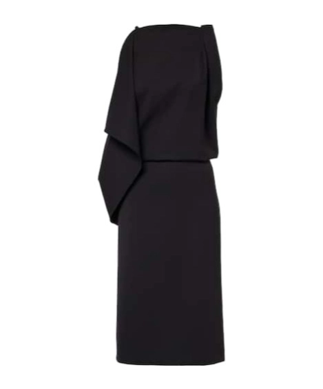 Proenza Schouler Elena Draped Wool-blend Midi Dress
