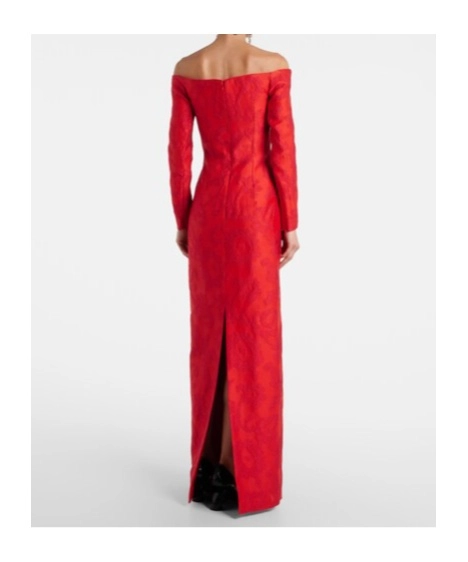 EMILIA WICKSTEAD Zarith Jacquard Off-shoulder Maxi Dress
