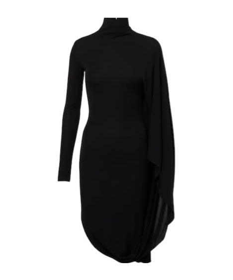 Stella McCartney Draped High-neck Midi Dress