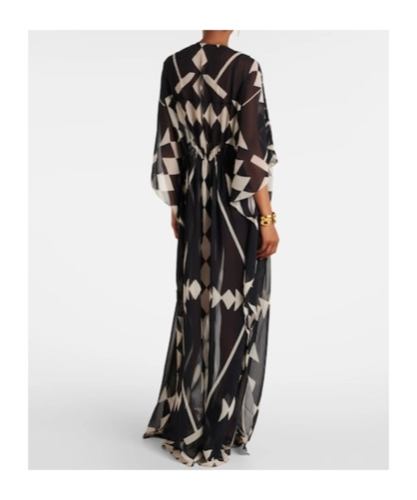 Johanna Ortiz Printed Georgette Maxi Dress