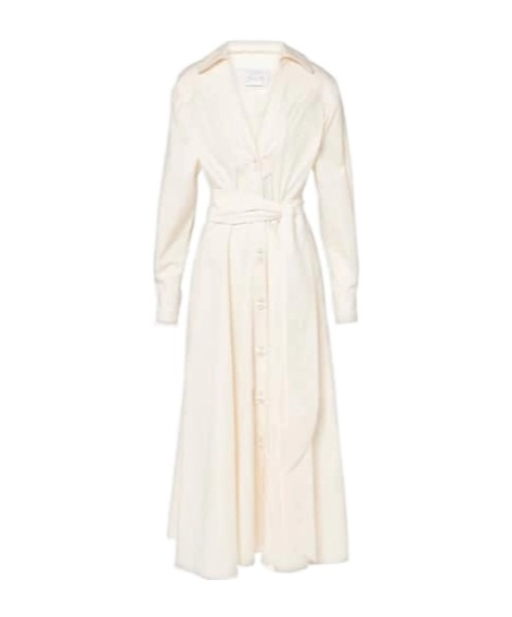 Johanna Ortiz Vela De Cruz Cotton-blend Poplin Wrap Dress - White
