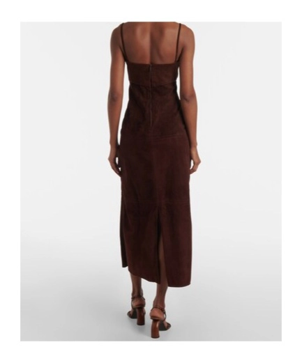 Johanna Ortiz Suede Midi Dress