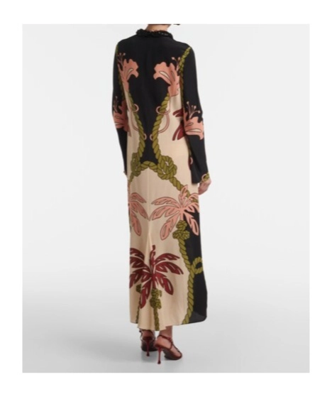 Johanna Ortiz Sequined Printed Silk Tunic