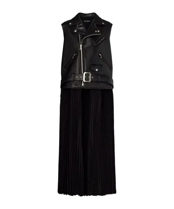 Junya Watanabe Pleated Detail Zip-up Dress