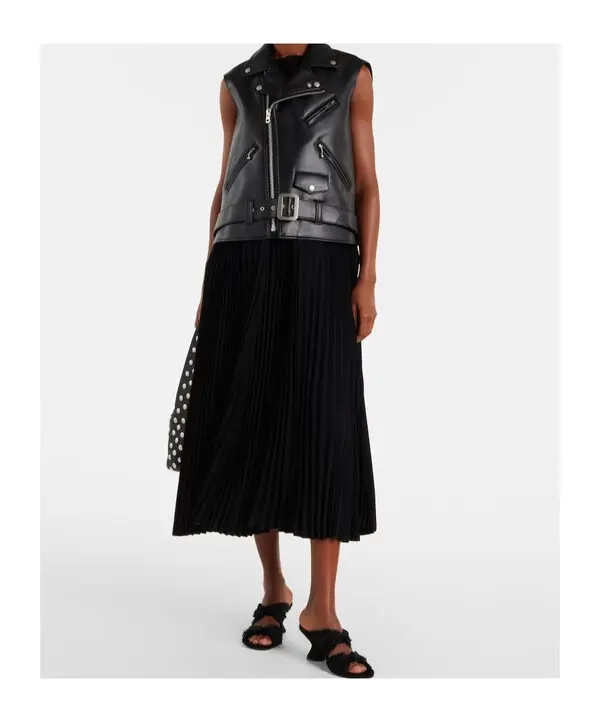 Junya Watanabe Pleated Detail Zip-up Dress
