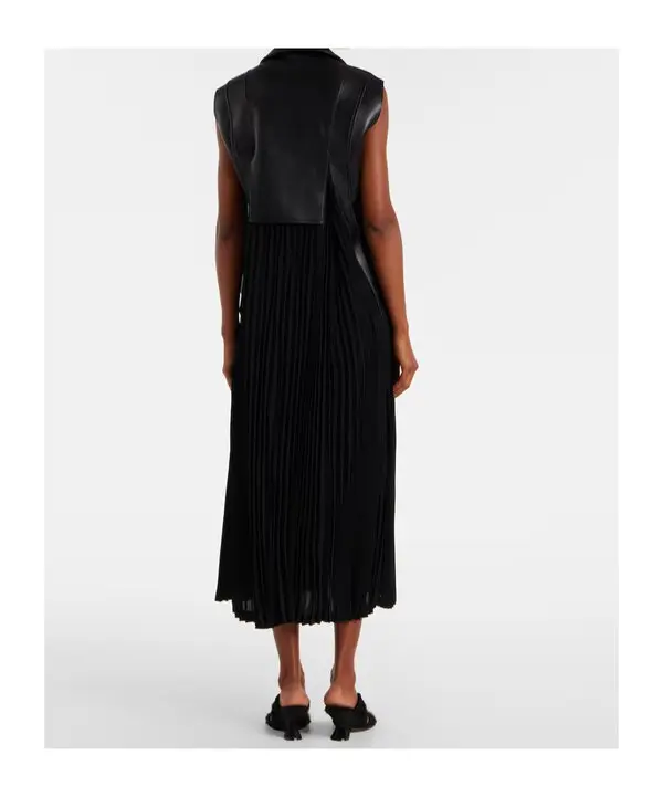 Junya Watanabe Pleated Detail Zip-up Dress