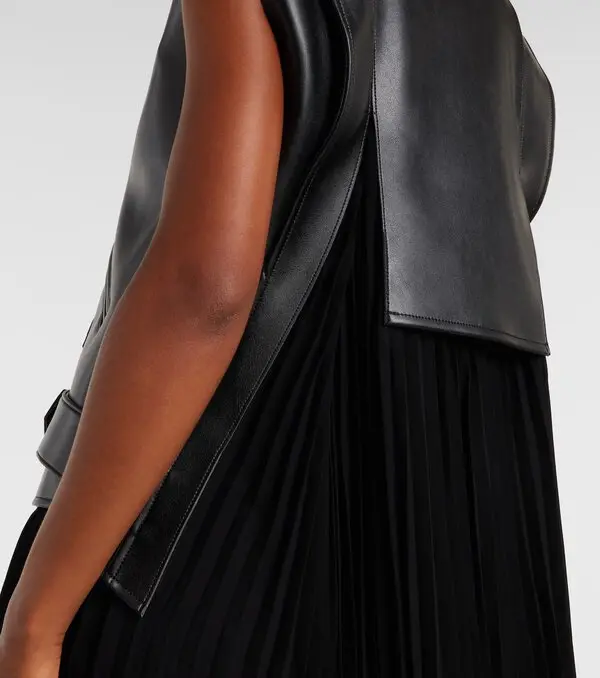 Junya Watanabe Pleated Detail Zip-up Dress