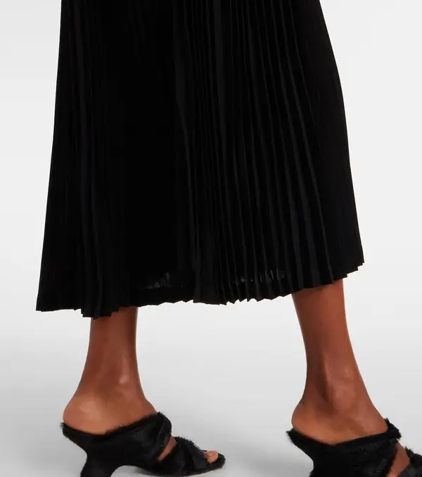 Junya Watanabe Pleated Detail Zip-up Dress