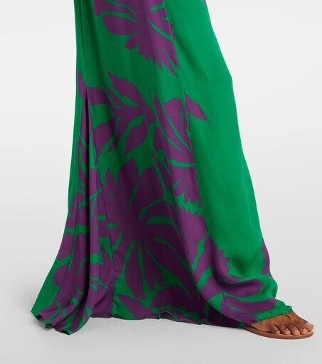 Johanna Ortiz Halterneck Printed Silk Gown