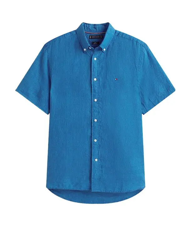 Tommy Hilfiger Short Sleeve Shirt - Blue