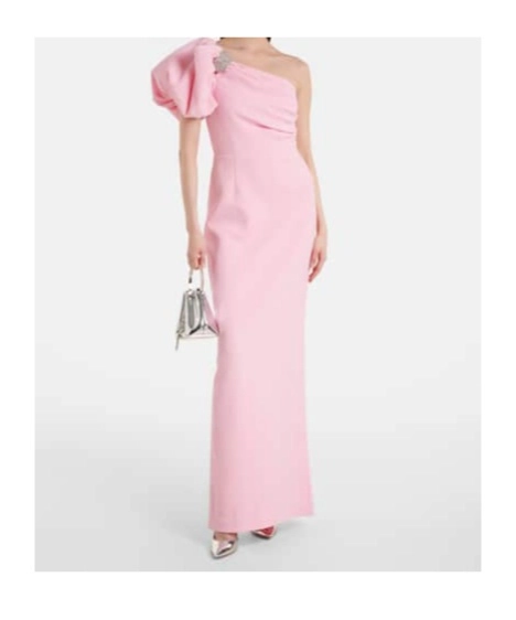 Rebecca Vallance Isabella Asymmetric Crepe Gown