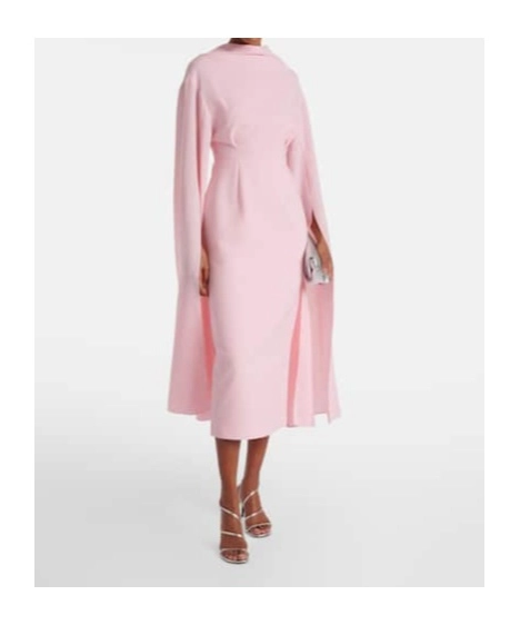 ROKSANDA Nour Draped Crepe Midi Dress