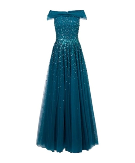 Jenny Packham Bee Crystal-embellished Gown - Blue