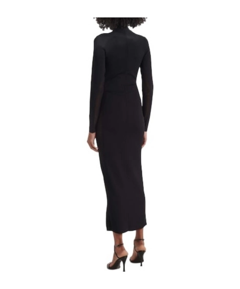 Stella McCartney Mesh-paneled Knitted Maxi Dress