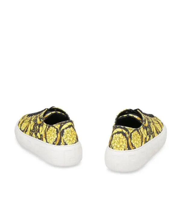 Versace Greca Barocco Printed Lace-up Sneakers