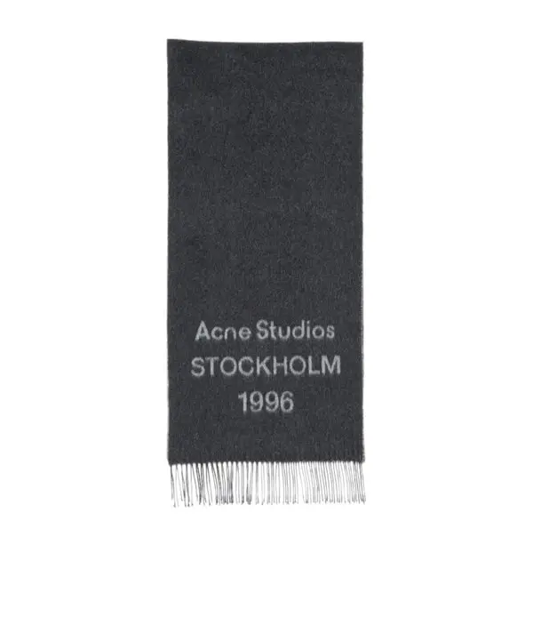 Acne Studios Fringed Scarf - Black