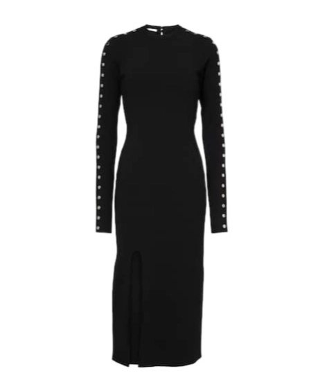 Stella McCartney Knitted Midi Dress With Button Detail