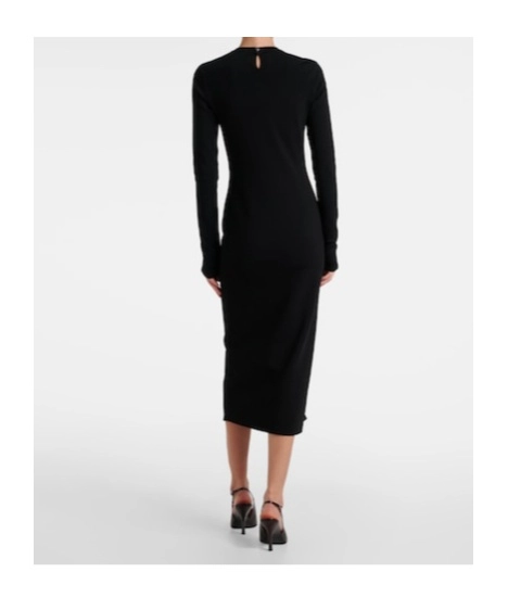 Stella McCartney Knitted Midi Dress With Button Detail