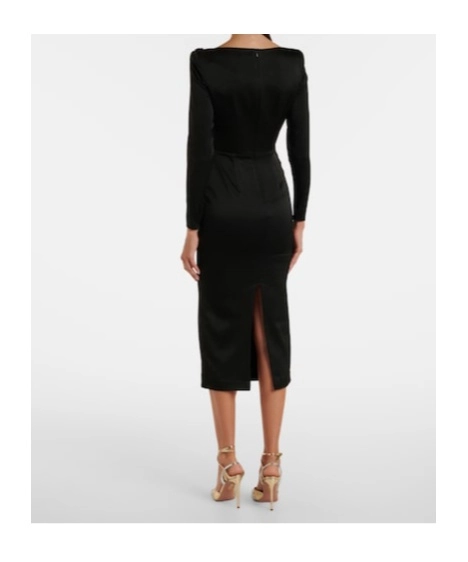 Alex Perry Asymmetric Draped Midi Dress