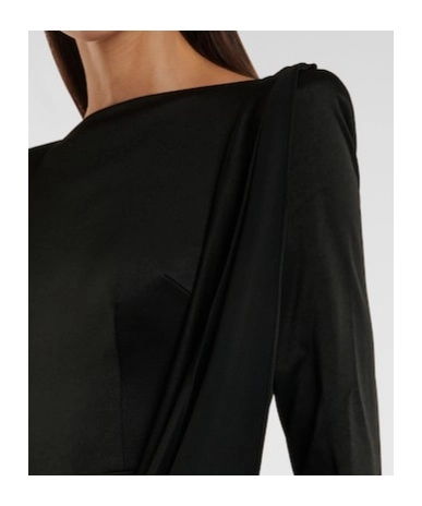 Alex Perry Asymmetric Draped Midi Dress