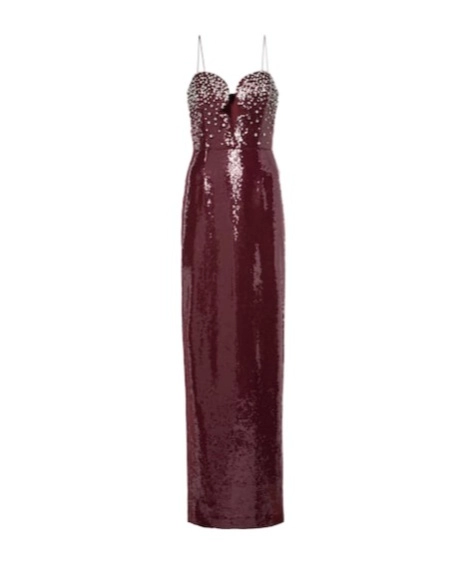 Rebecca Vallance X Nicky Hilton Zelda Sequined Gown - Red