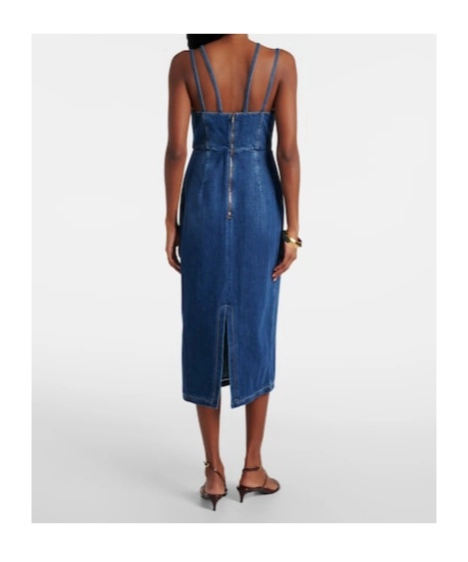 NENSI DOJAKA Denim Corset Dress