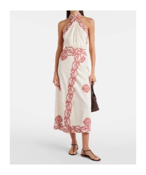Johanna Ortiz Printed Cotton Midi Dress