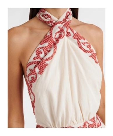 Johanna Ortiz Printed Cotton Midi Dress