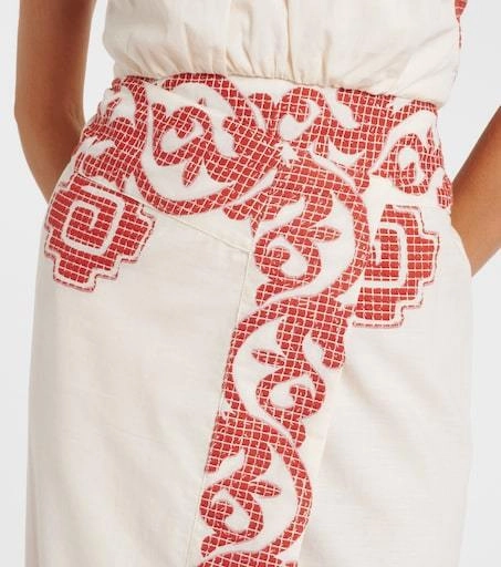 Johanna Ortiz Printed Cotton Midi Dress