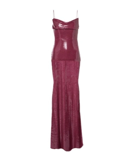 Alex Perry Sequined Corset Gown - Red